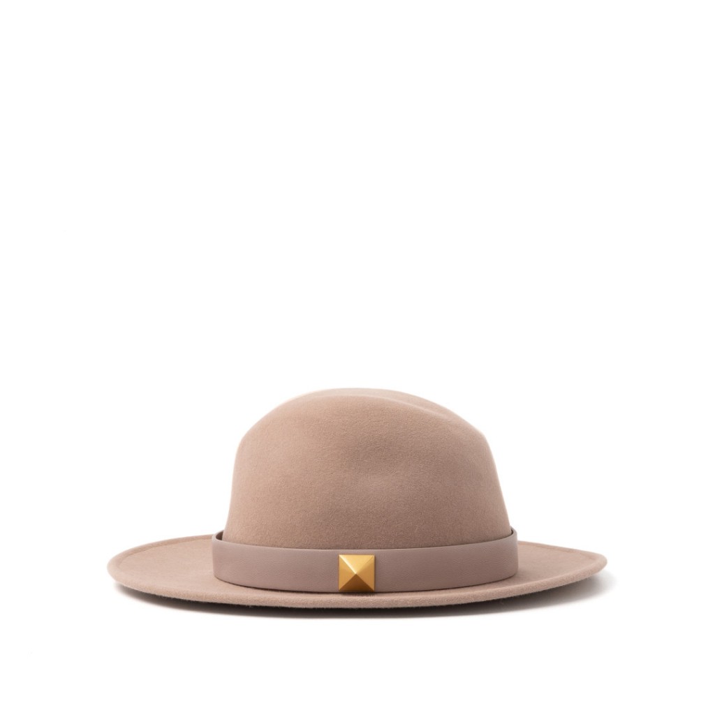 Jual VALENTINO Roman stud fedora hat | Shopee Indonesia