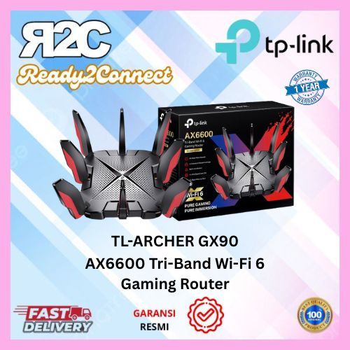 Jual TP-LINK Archer GX90 AX6600 Tri-Band Wi-Fi 6 Gaming Router | Shopee ...