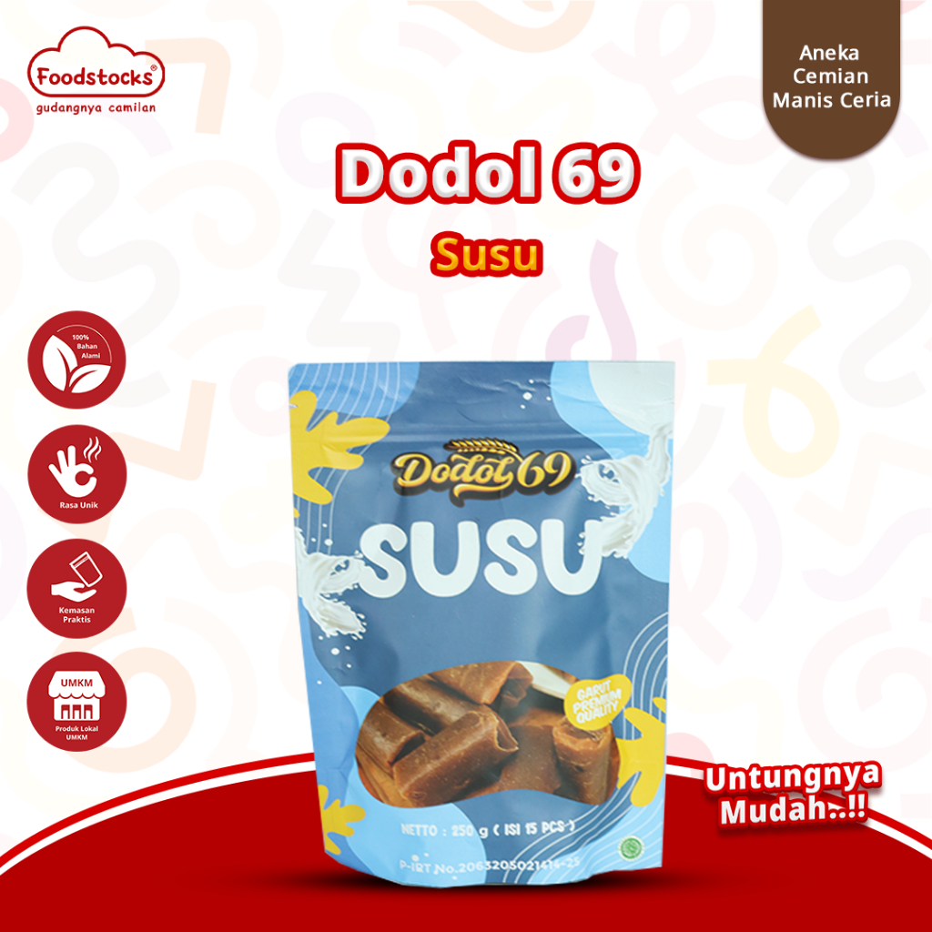Jual Dodol 69 - Dodol Rasa Susu Oleh-Oleh Premium Khas Garut Lembut ...