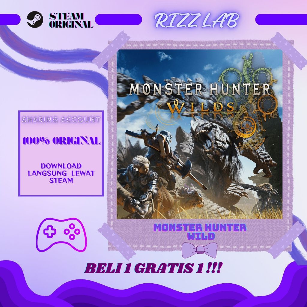 Jual Monster Hunter Wilds Steam Sharing PC original Steam guard | Shopee Indonesia