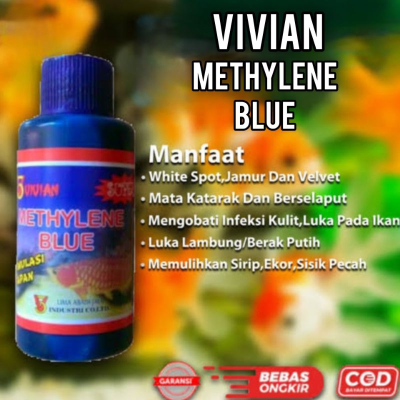 Jual obat ikan hias Methylene blue VIVIAN | Shopee Indonesia