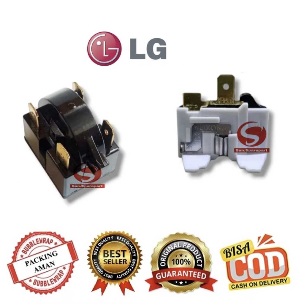 Jual LG Relay 4 Pin + Ptc Overload Kulkas 1 pintu / 2 pintu | Shopee ...