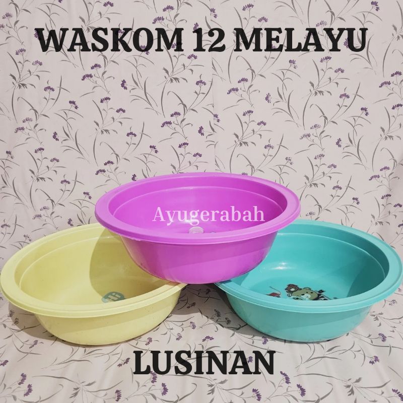 Jual (12 PCS) BASKOM WASKOM 12 MELAYU/ WASKOM GAMBAR/ WASKOM HAJATAN ...