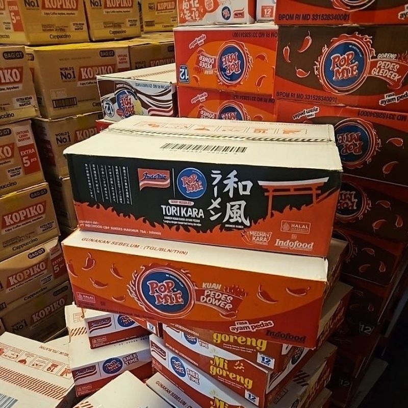 Jual ED 09.25 CTN 12 CUPS - POP MIE AYAM PEDAS PEDES DOWER (KUAH ...