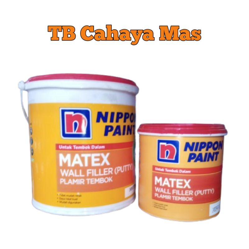 Jual Matex dempul tembok | Nippon Paint Wall Filler Interior 1 Kg & 5 Kg – Plamir Tembok Dalam ...