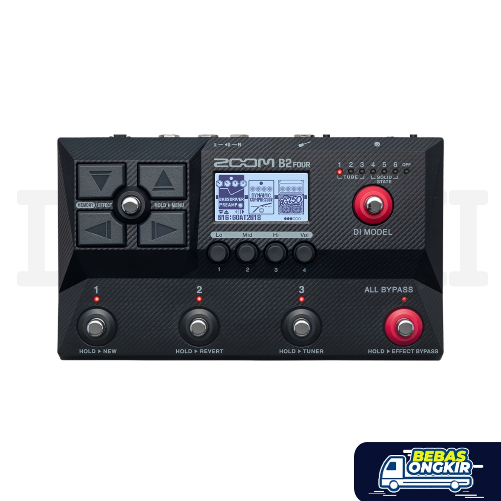Jual Zoom Guitar Multi Effects Processor B2 Four w/ Adaptor AD-16E ...
