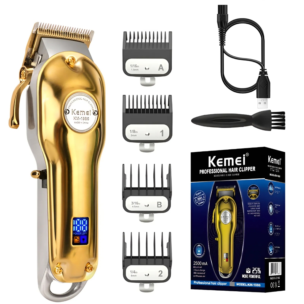 Jual Kemei KM-1986 Alat Cukur Rambut Elektrik Portabel / Gunting Rambut ...