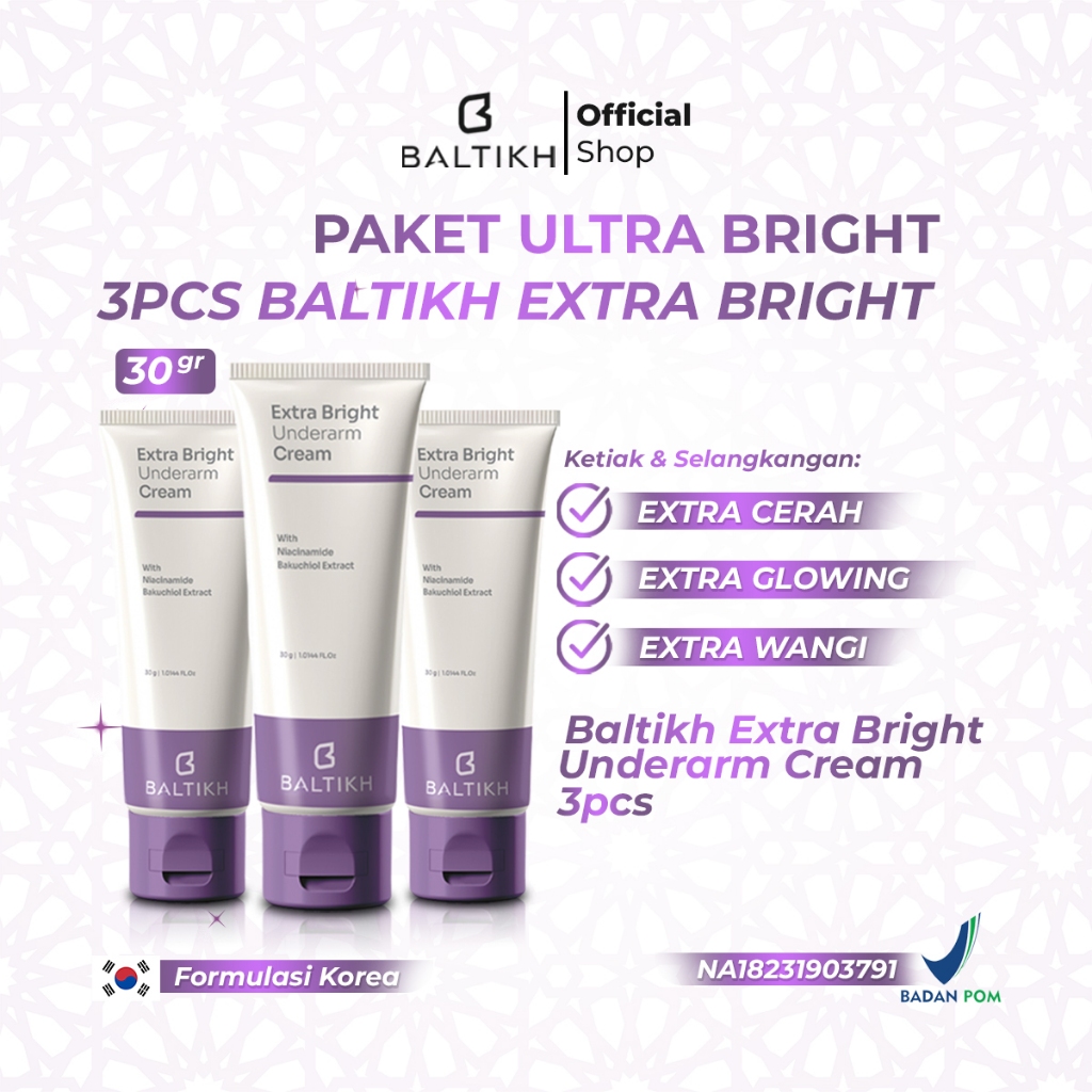 Jual BALTIKH - 3 PCS Krim Pencerah Selangkangan Pemutih Ketiak dan Area ...