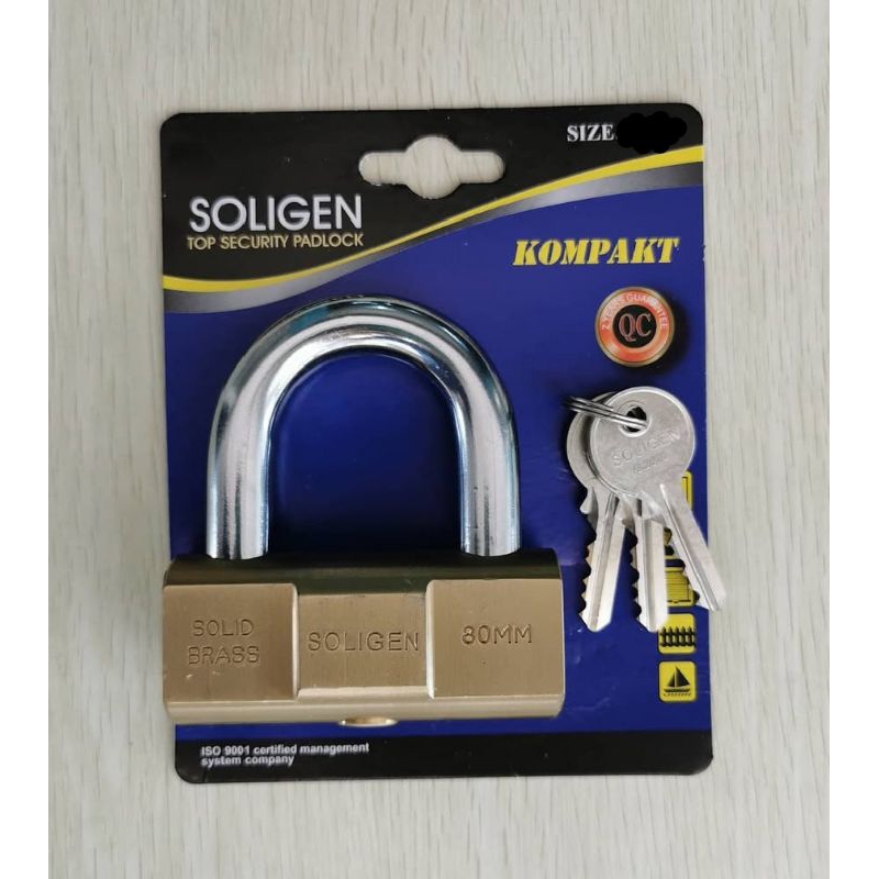 Jual Gembok Pagar Kuningan Model Balok Soligen | Shopee Indonesia