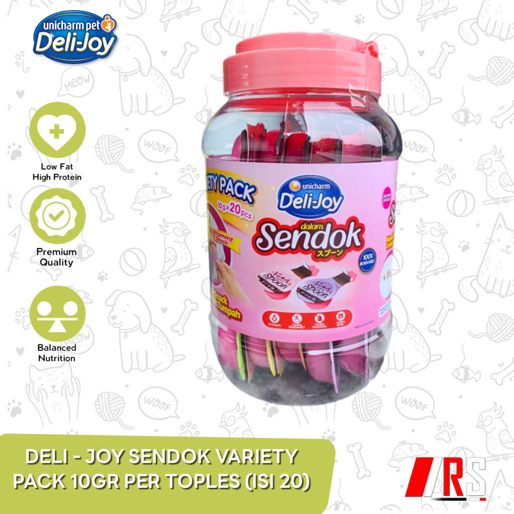 Jual Snack Kucing Deli Joy Sendok Variety Cat Treat Cemilan 10 Gram Per ...