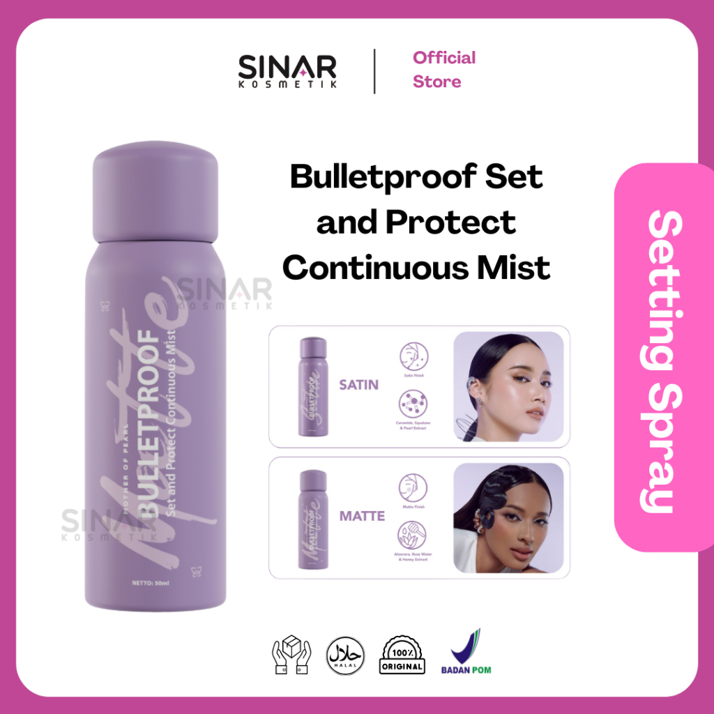 Jual Mother Of Pearl Bulletproof Set and Protect Continuous Mist 50ml ...