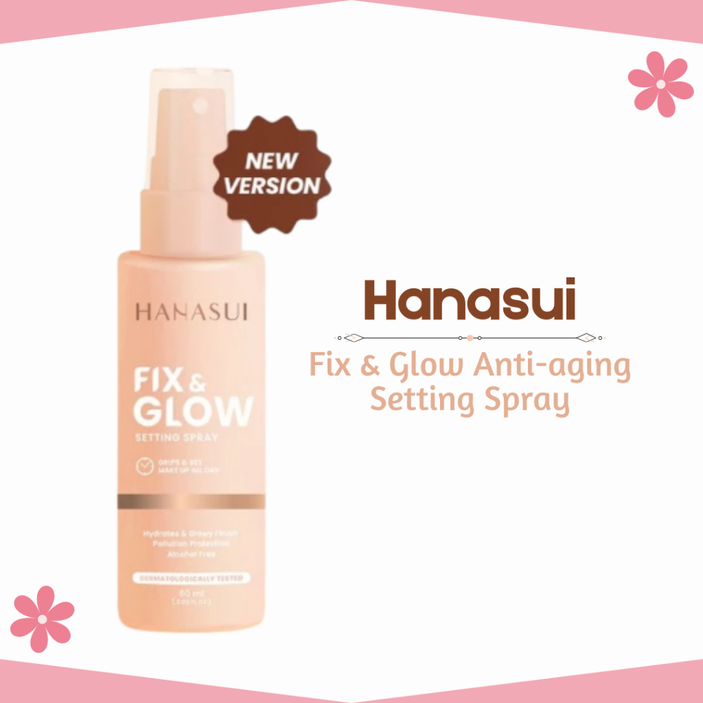 Jual Hanasui Fix and Glow Setting Spray 60ml | Shopee Indonesia