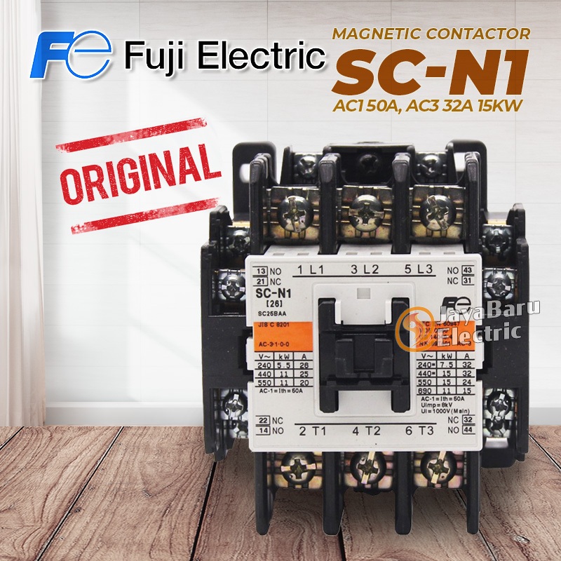 Jual FUJI Kontaktor / Contactor SC-N1 SCN1 110V 220V 380V AC Coil | Shopee Indonesia