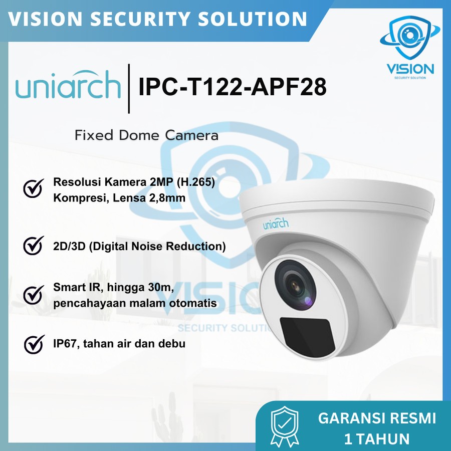 Jual Cctv Uniarch IPC-T122-APF28 2MP Kamera CCTV IP Indoor H.265 Audio - Smart CCTV Indoor ...