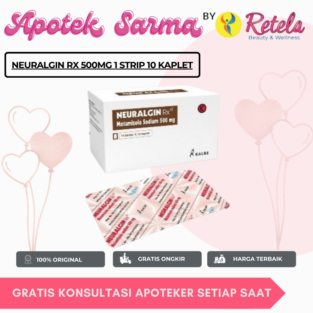 Jual NEURALGIN RX 500MG 1 STRIP 10 KAPLET | Shopee Indonesia