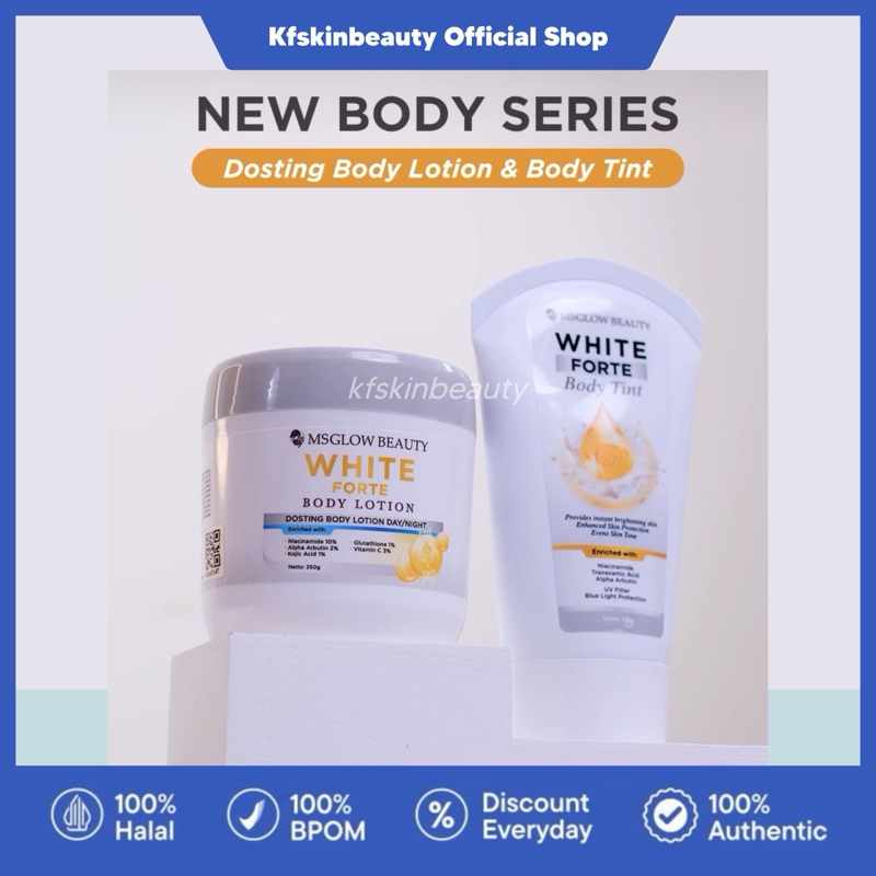 Jual MS Glow - White Forte Body Lotion - HB Dosting Body Lotion Day ...