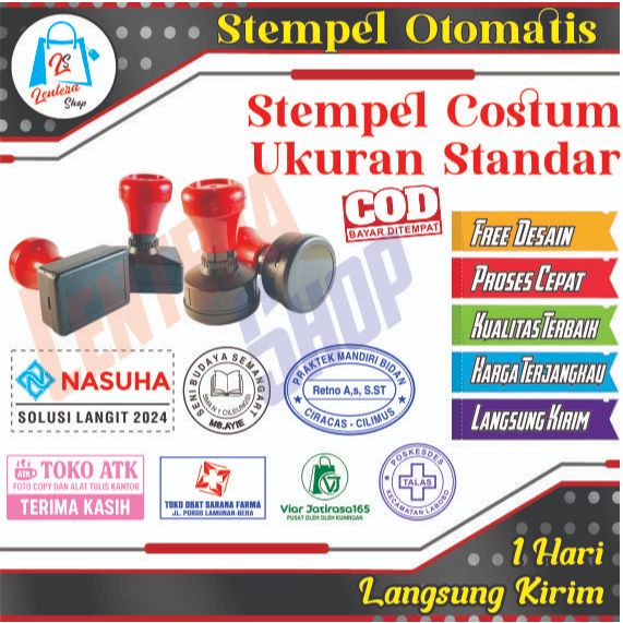 Jual Stempel Otomatis / Flash Ukuran Standar | Shopee Indonesia