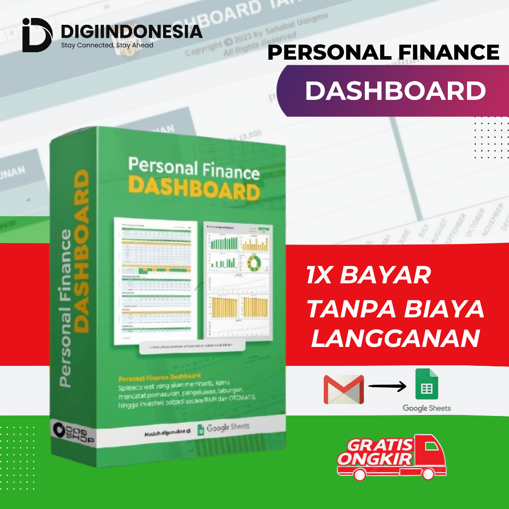 Jual Personal Finance Dashboard Template Laporan Keuangan Otomatis Untuk Mencatat Pemasukan ...