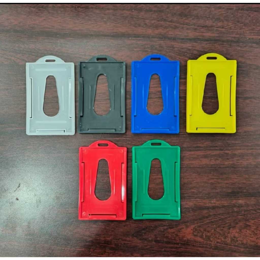 Jual (1 Pcs) ID Card Holder Plastik / Casing Name Tag Murah Warna ...