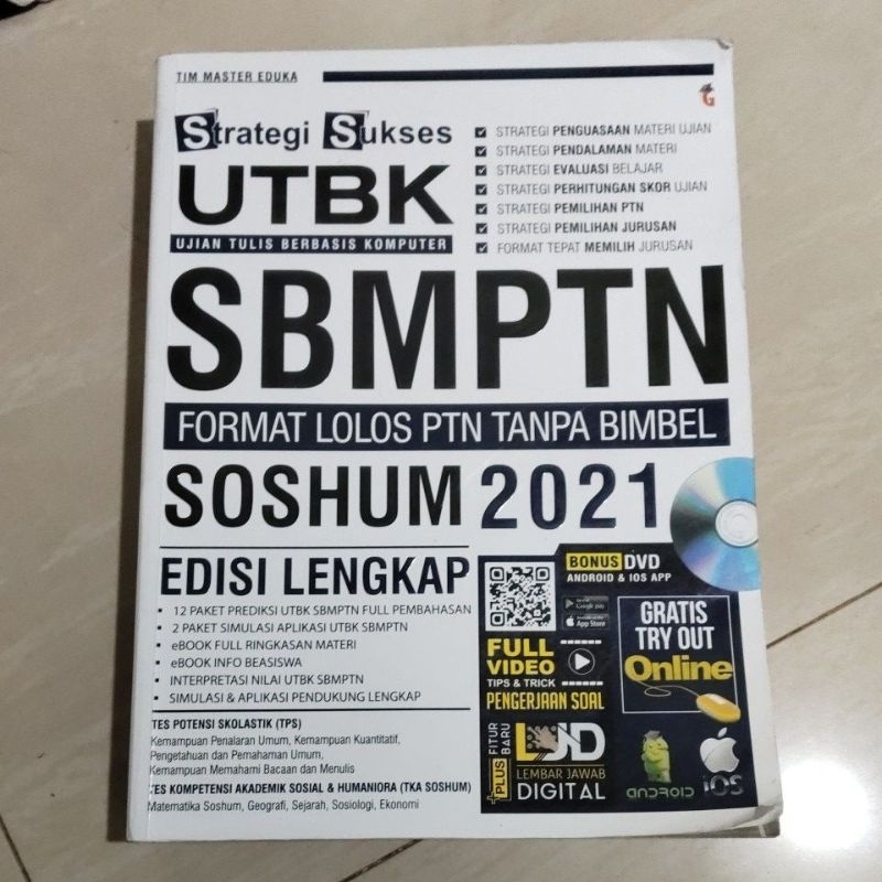Jual BUKU ORI BUKU STRATEGI SUKSES UTBK SBMPTN SOSHUM 2021 PENERBIT GENTA SMART | Shopee Indonesia