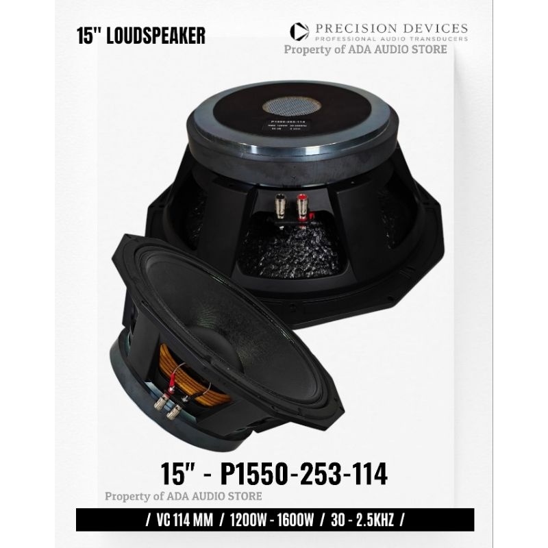 Jual Komponen Speaker 15 IN PRECISION DEVICES P1550 PD 1550 1200W VC4.5 ...