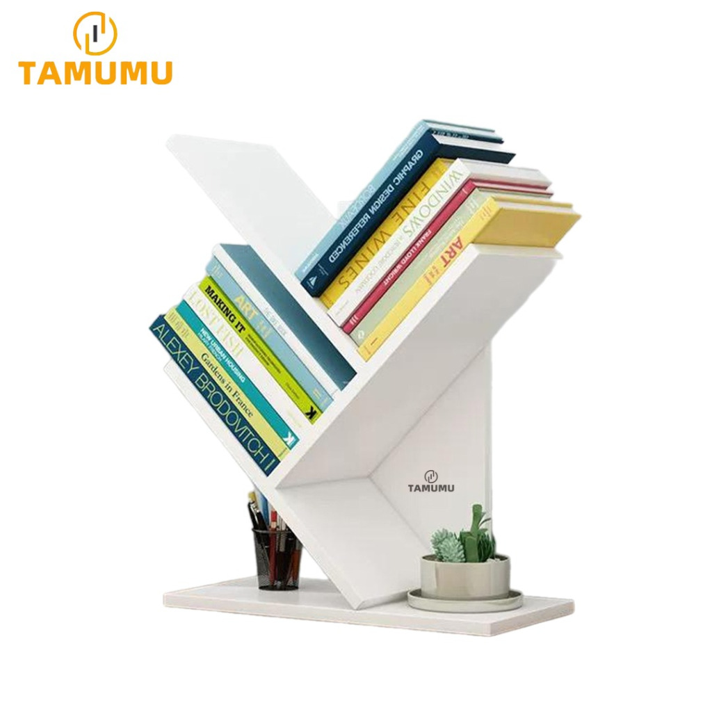 Jual Tamumu Rak Penyimpanan Buku / Dekorasi Meja Desktop | Shopee Indonesia