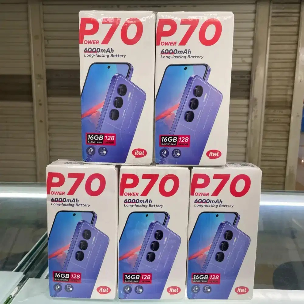 Jual Itel P70 ram 8/128 new garansi resmi batre 6000 mah | Shopee Indonesia