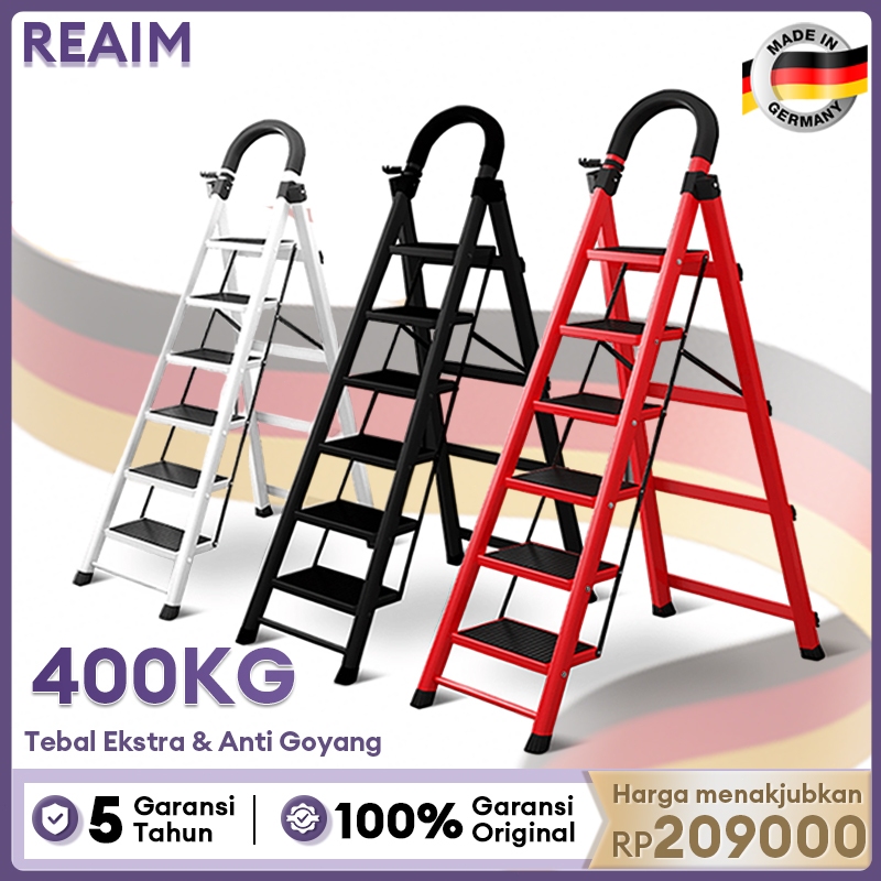 Jual Reaim Tangga 3/4/5/6/7/8 Step Putih Lipat Tangga Lipat Household ...