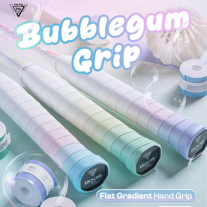 Jual [GRIP DUA WARNA] P.R IND Bubblegum Premium Grip Gradasi Badminton ...