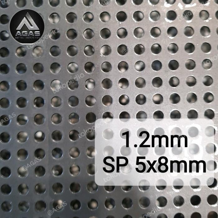 Jual Plat Perforated besi Tebal 1.2mm lurus 5x8mm | Shopee Indonesia