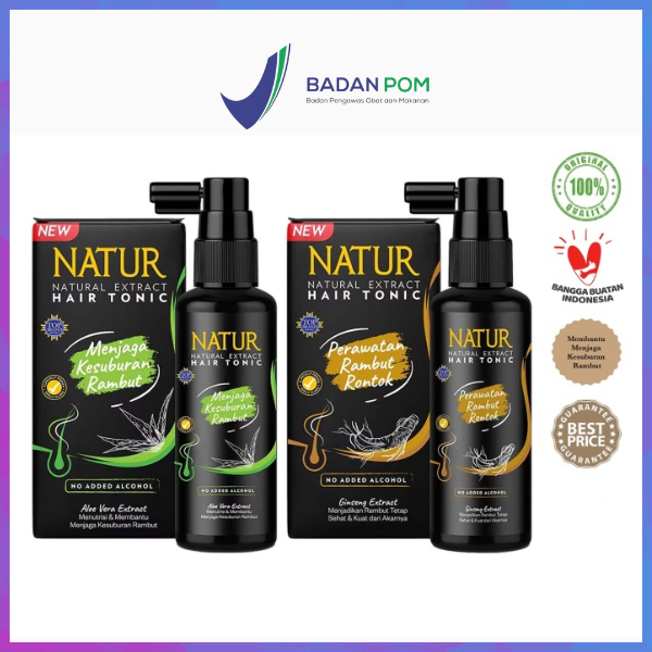 Jual natur hair tonic extract perawatan rambut rontok dan menjaga ...