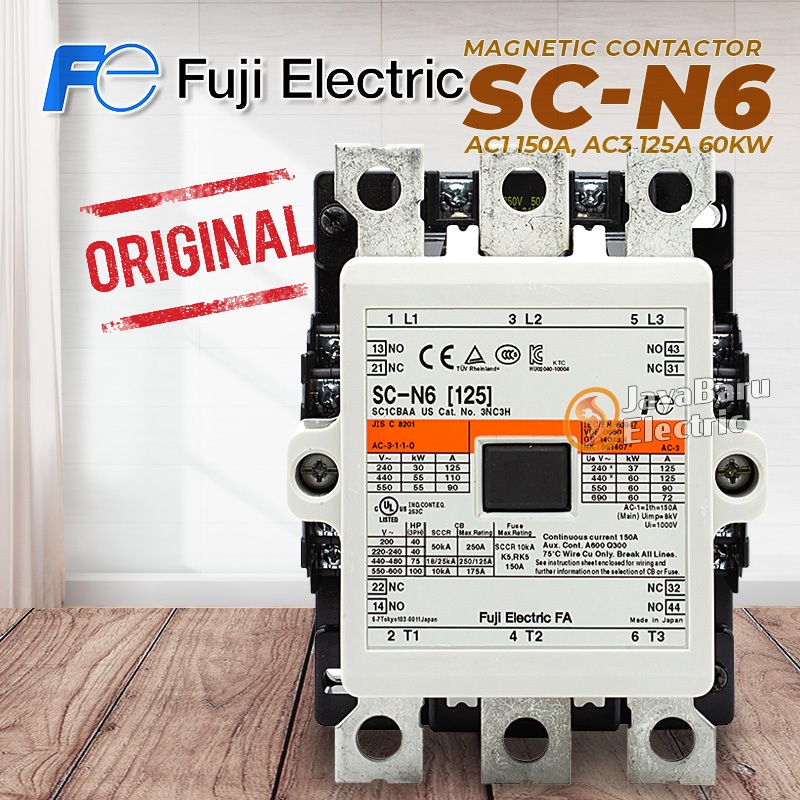 Jual FUJI Kontaktor / Contactor SC-N6 SCN6 110V 220V 380V AC Coil | Shopee Indonesia