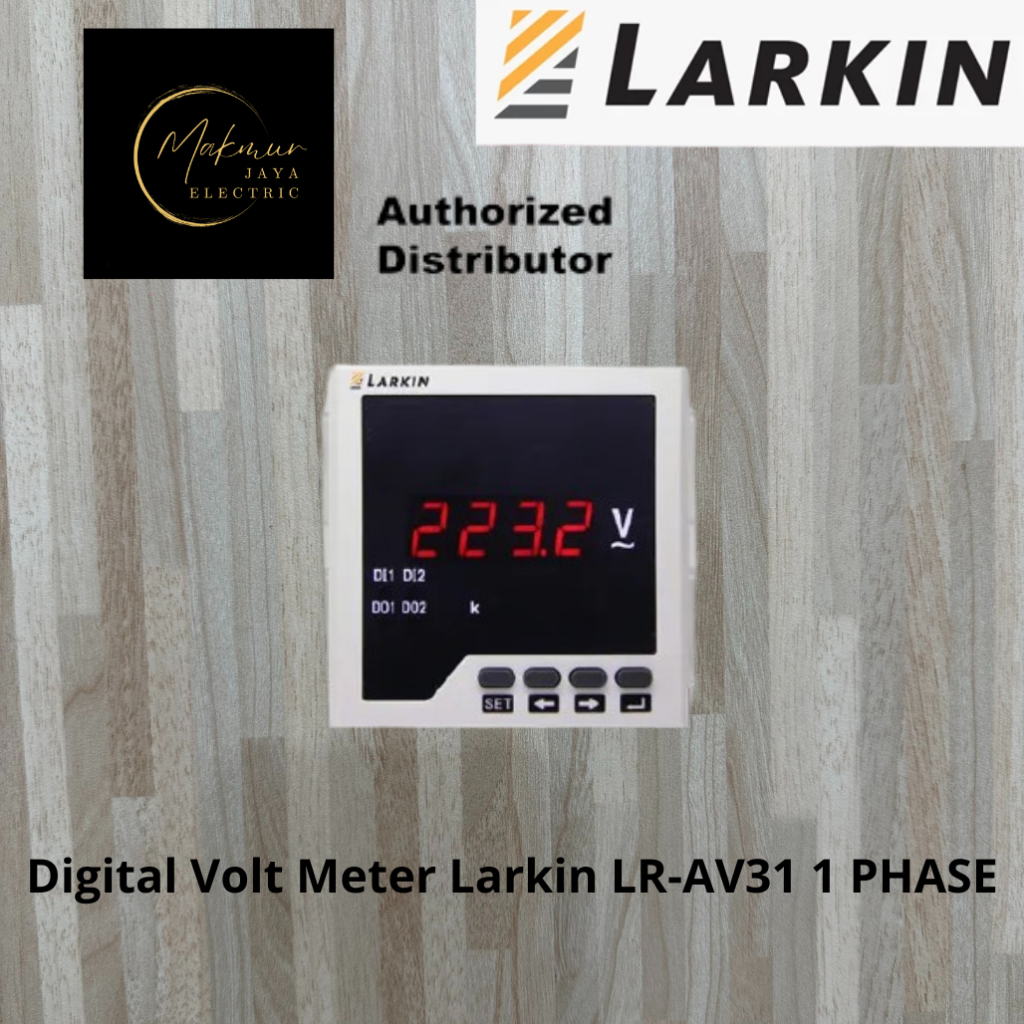 Jual Digital Volt Meter Larkin 1P LR-AV31 | Voltage Meter 1 Phase | Panel Meter Tegangan Digital ...