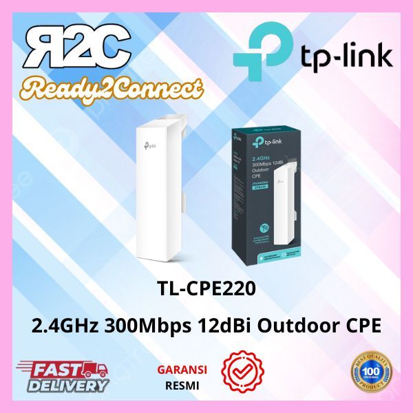 Jual TPLink CPE220 2.4GHz 300Mbps 12dBi Outdoor CPE | Shopee Indonesia