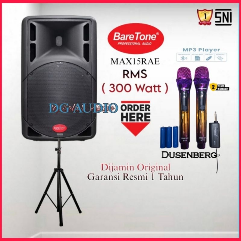 Jual Paket Sound System Karaoke Speaker 15" Inch BareTone 2 Mic ...