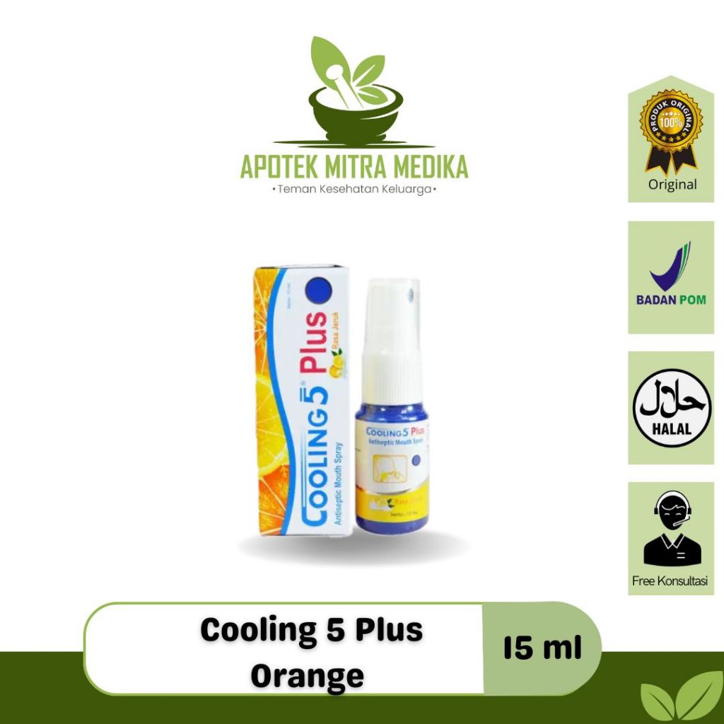 Jual Cooling 5 Plus Orange 15 ml - Obat Sariawan, Sakit Tenggorokan ...
