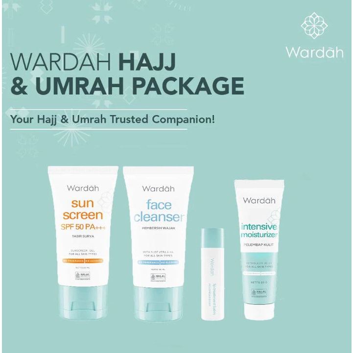 Jual [ORIGINAL] WARDAH PAKET UMRAH & HAJI Essential Set Isi 4PRODUK ...