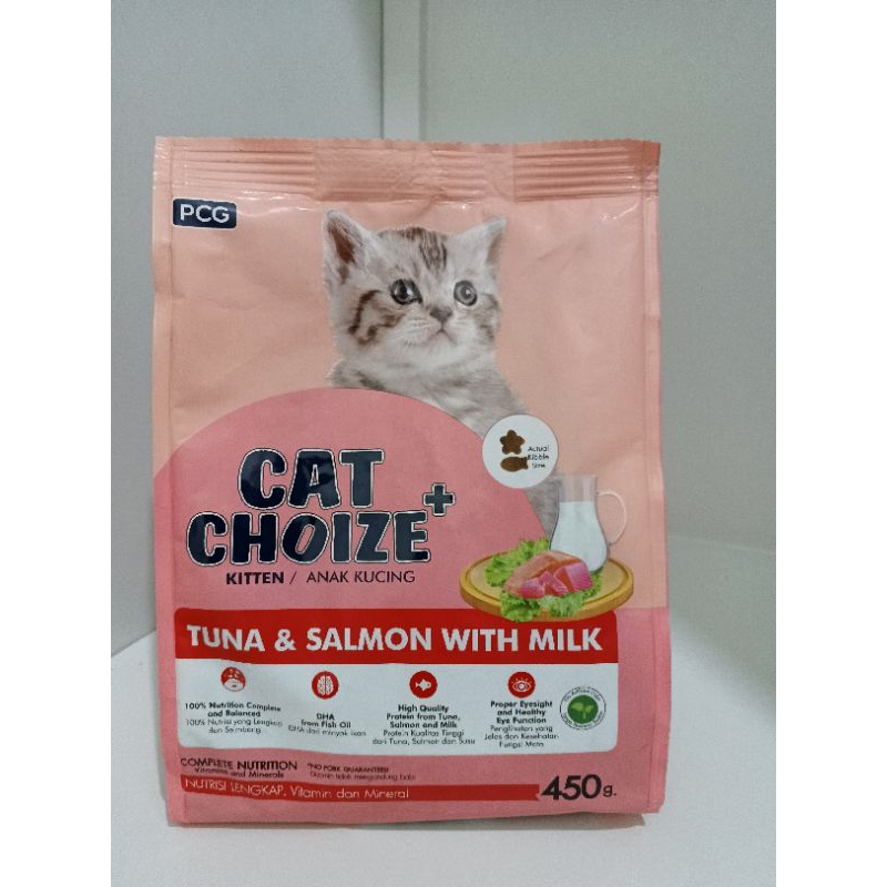 Jual Cat Choize Plus Kitten Tuna dan Salmon with Milk 450g Real Pick ...