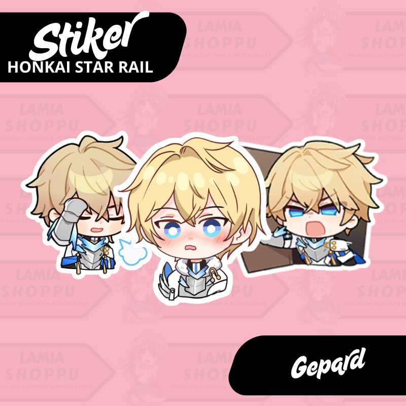 Jual Stiker Gepard HSR | Sticker Honkai Star Rail Gepard Chibi Vinyl ...