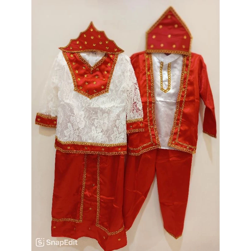 Jual Baju Adat Maluku Ambon Anak Laki Perempuan Cewek Cowok Paud TK SD ...