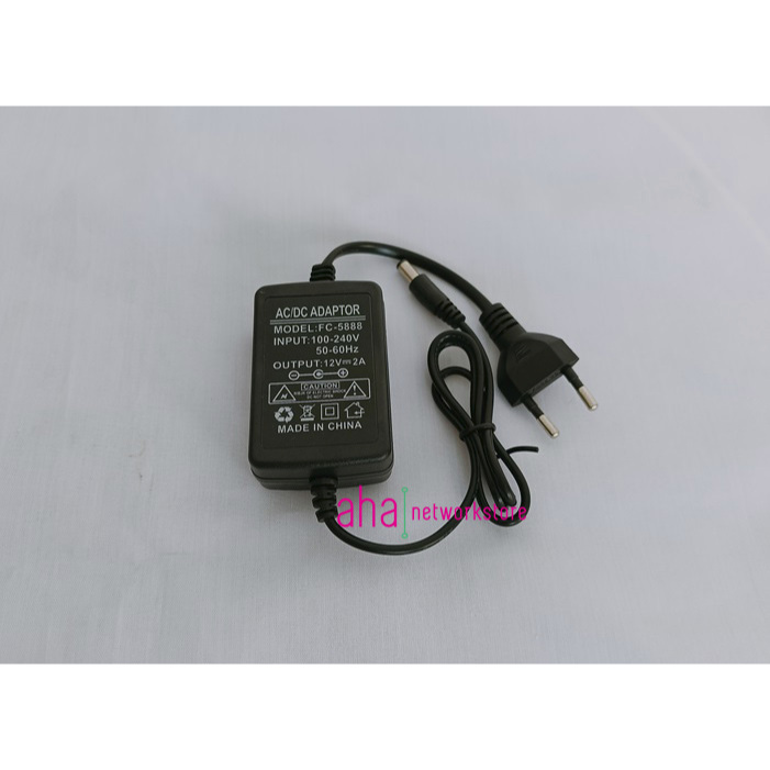 Jual Adaptor ONU Adaptor ONT 12V 2A Adaptor Converter FO Adaptor Media ...