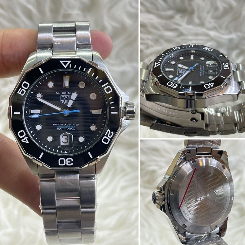 Jual JAM TANGAN PRIA TAG HEUER AQUARACER SILVER HITAM AUTOMATIC JAPAN ...