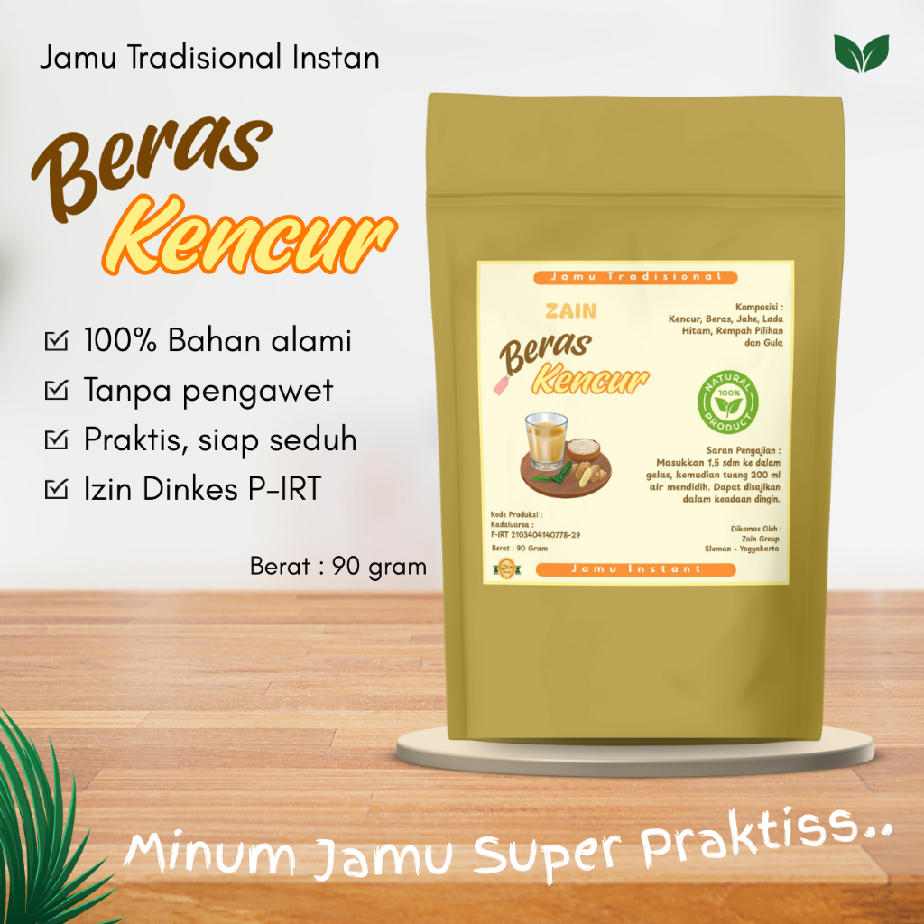 Jual Beras Kencur bubuk Instan langsung seduh izin PIRT - Jamu Instan ...