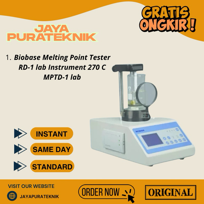Jual Biobase Melting Point Tester RD-1 lab Instrument 270 C MPTD-1 lab ...