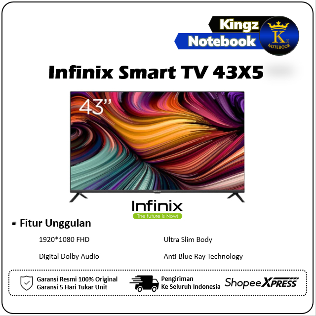 Jual Infinix Smart TV 43X5 - 43" FHD Display - Android TV - Digital ...