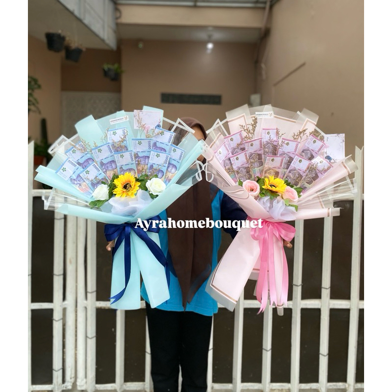 Jual [10 JUMBO] Kerangka Money Bouquet Buket Bunga Uang Kosong isi 10 ...