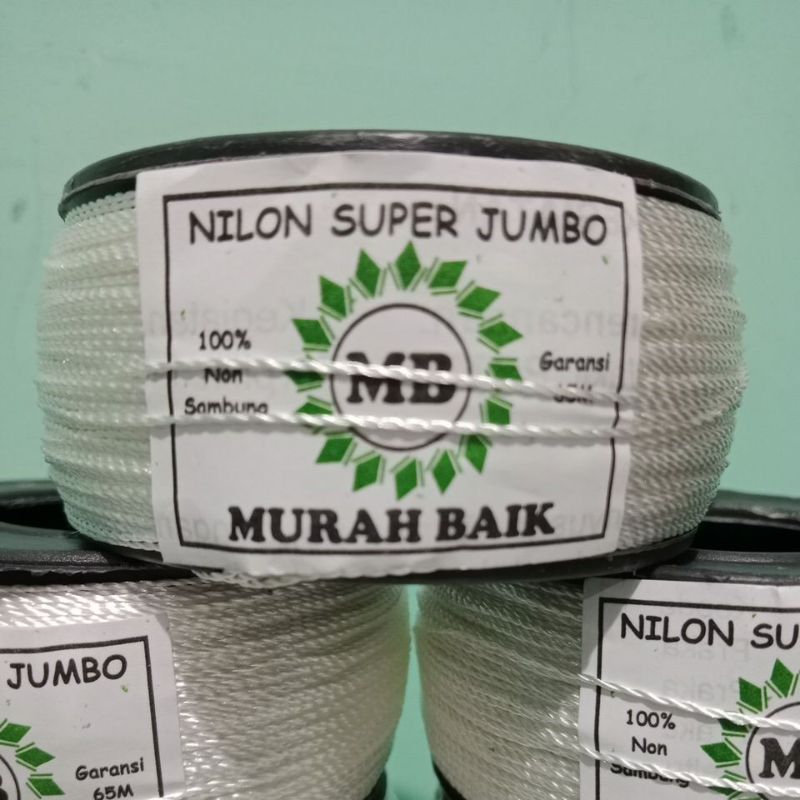 Jual benang bangunan 1pcs 65M benang nilon rol jumbo benang tukang ...