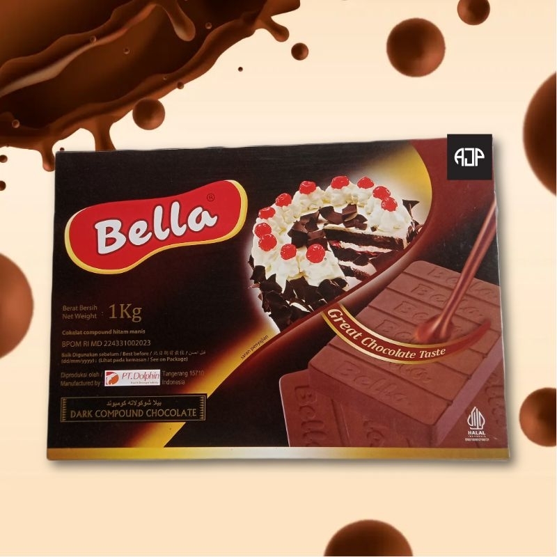 Jual Bella Dark Compound Chocolate 1 kg | Shopee Indonesia