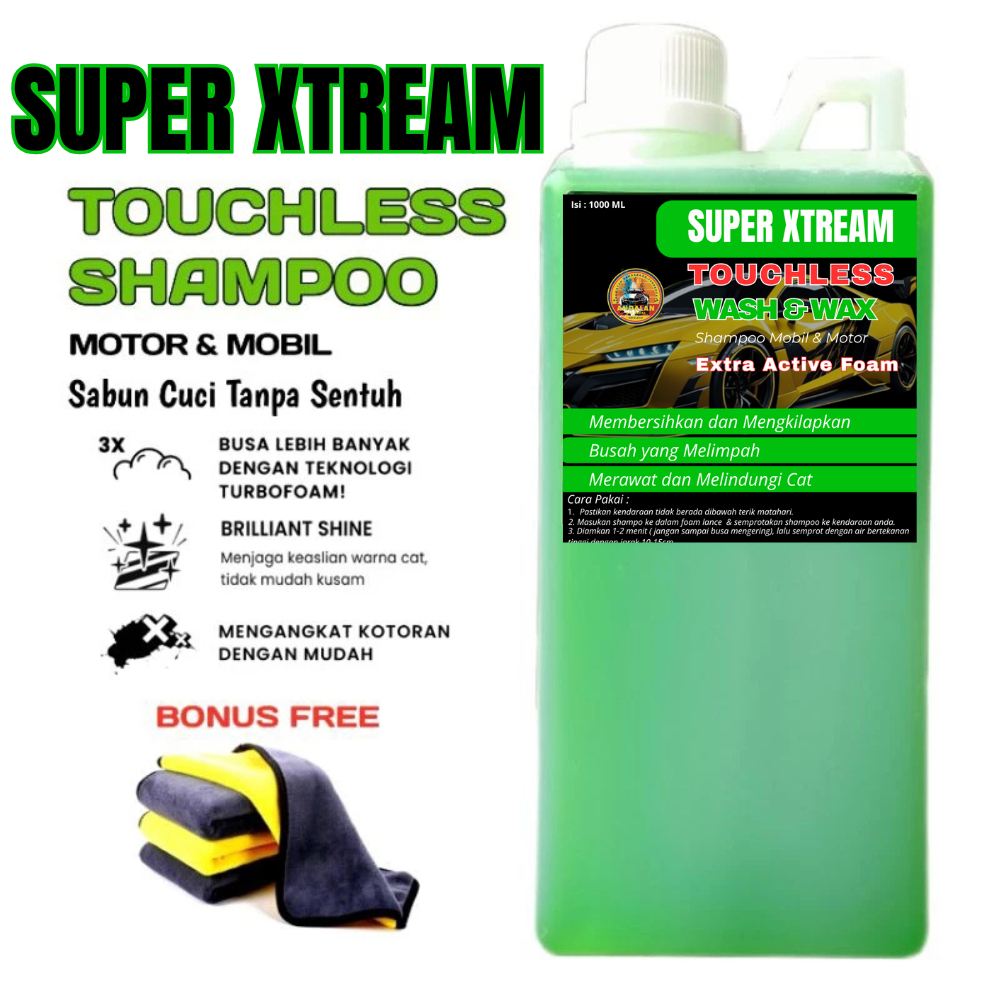 Jual super touchless shampoo / Touchless Shampoo Mobil dan Motor Cuci ...