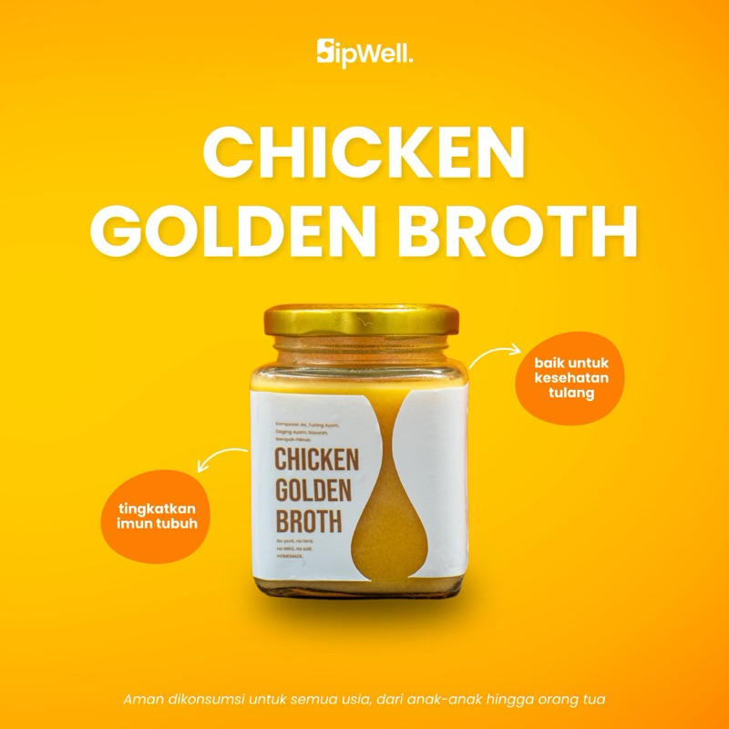 Jual CHICKEN GOLDEN BROTH/ Bone Broth kental / varian ayam kampung asli / KALDU AYAM | Shopee ...